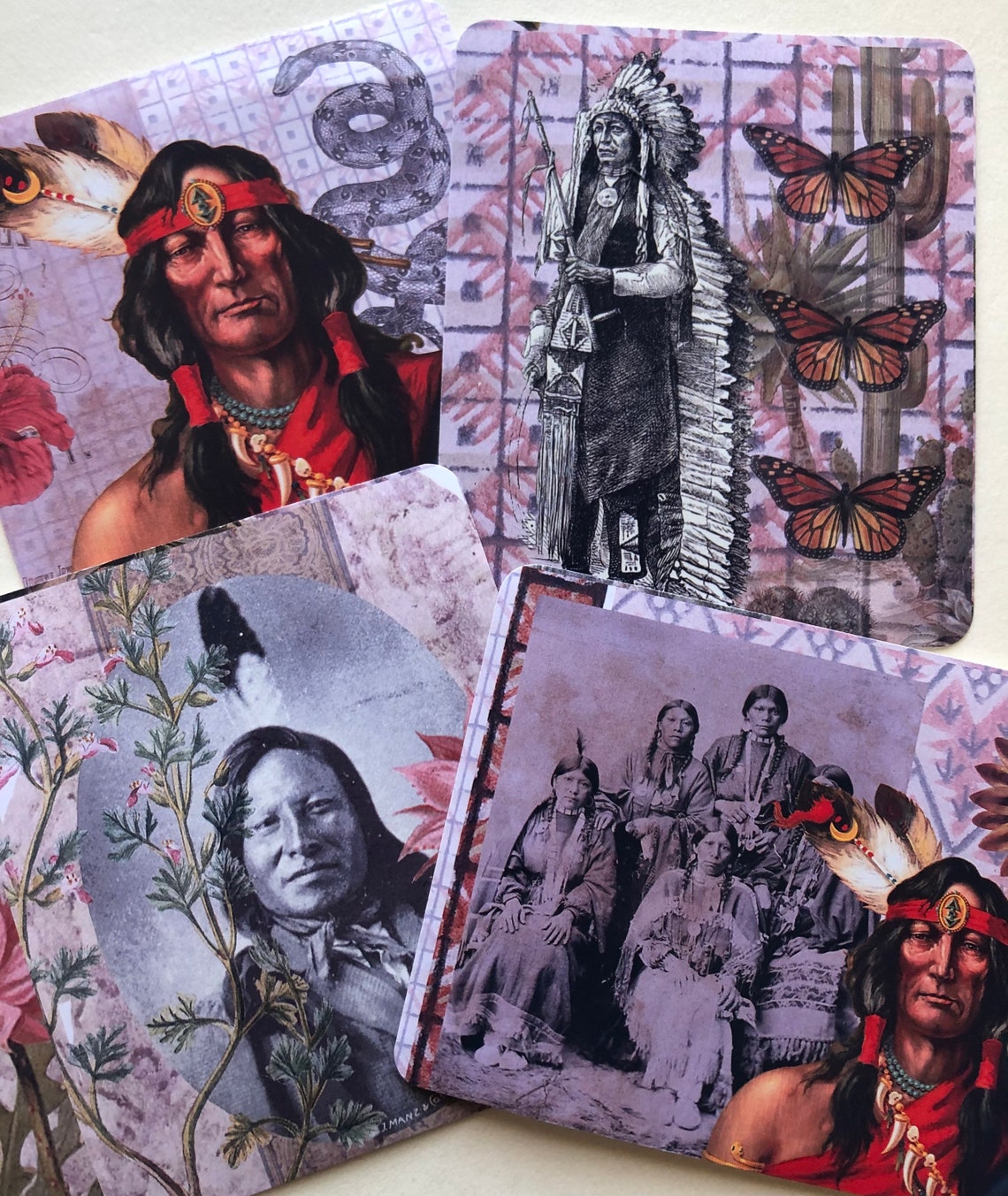 Native American Indian Stickers. Beautiful Vintage Style - Etsy UK