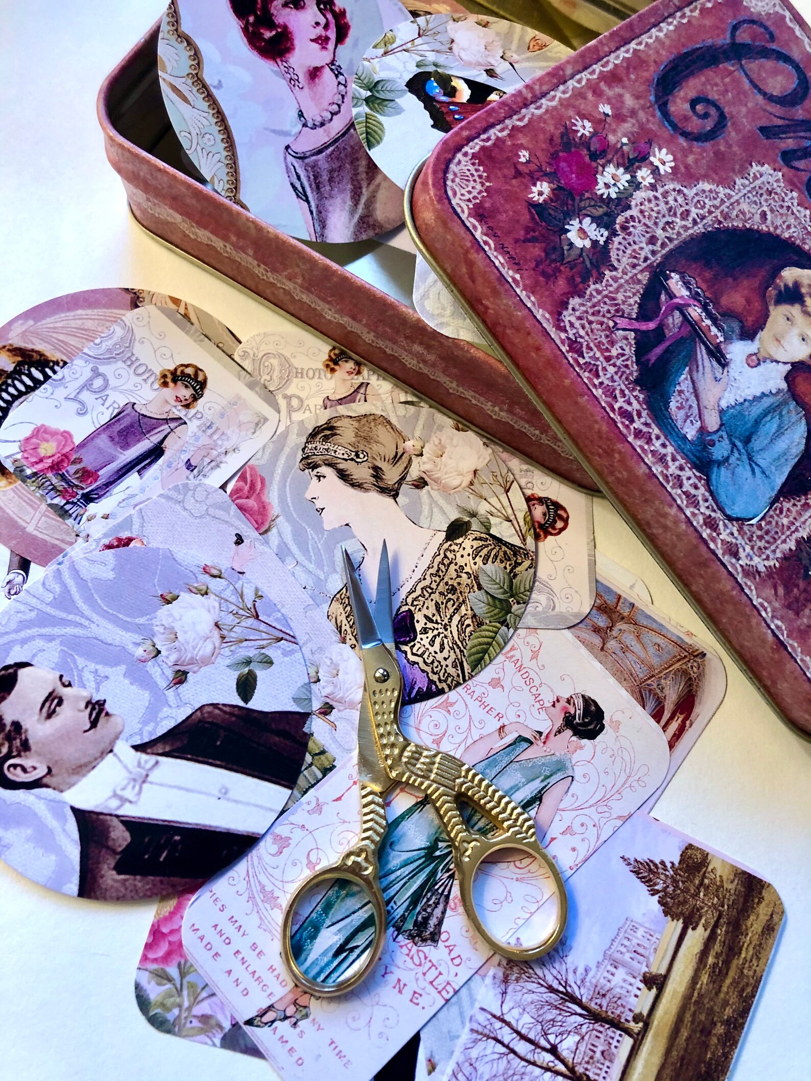 Vintage Stickers. 1920's Style Stickers. Pretty and Stylish Stickers ...