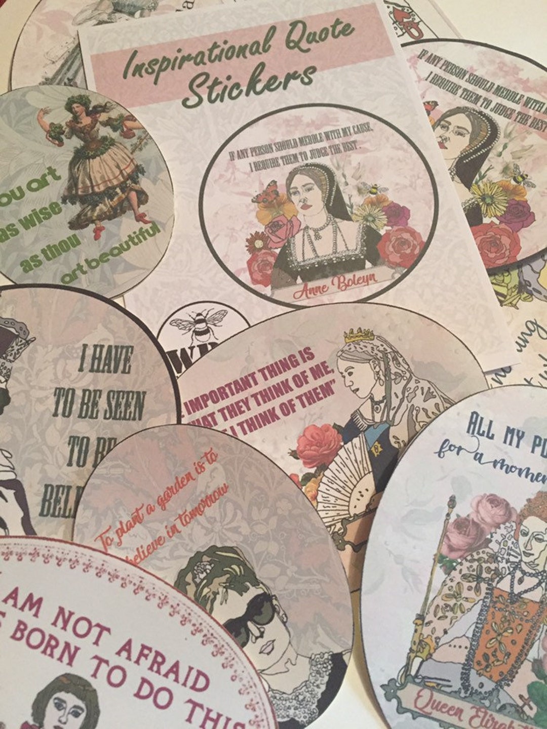 Inspirational Women Quote Stickers, Planner Scrapbook Stickers - Etsy