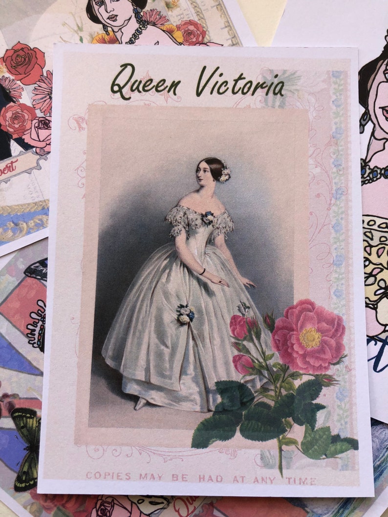 Queen Victoria Postcards. Illustrated Postcards of the English - Etsy UK