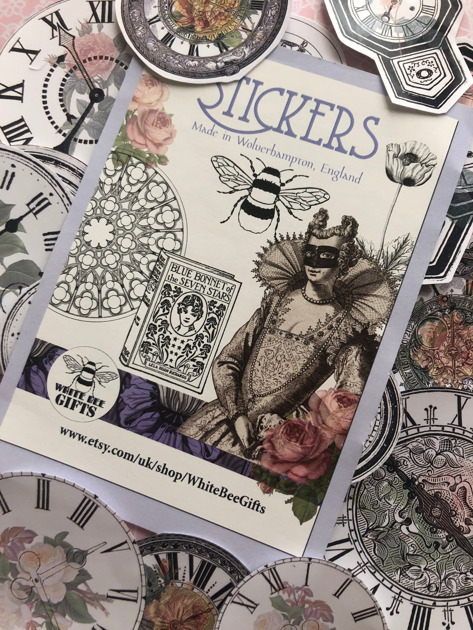 Clock Stickers Vintage Style Clock Face Stickers for Your | Etsy UK