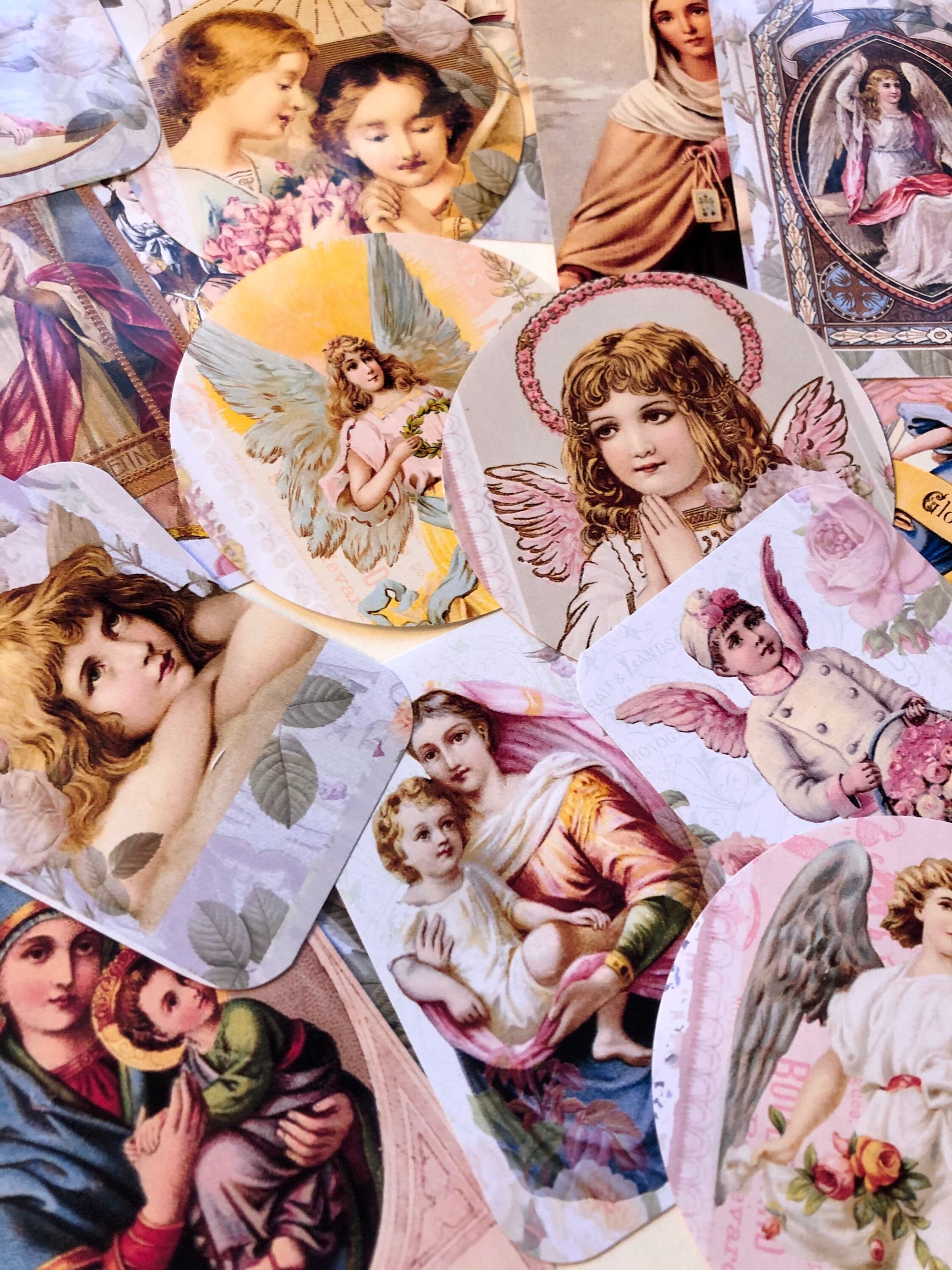 Religious Stickers Virgin Mary Christianity Stickers Angel - Etsy UK