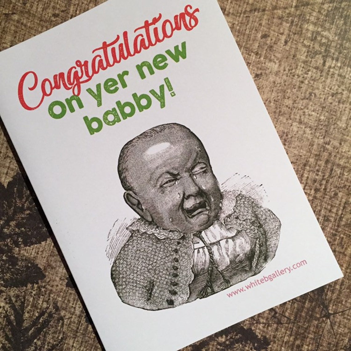 Black Country - Wolverhampton Slang Baby Card, Congratulations on Yer ...