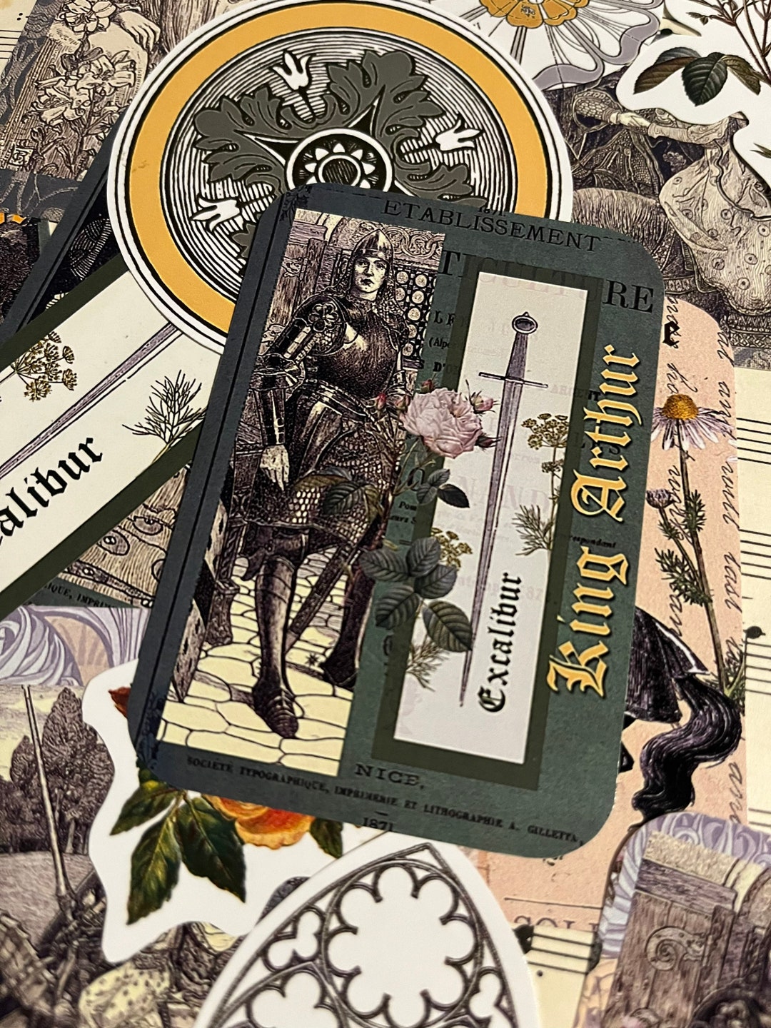 King Arthur Stickers. the Legend of King Arthur Stickers With Knights ...