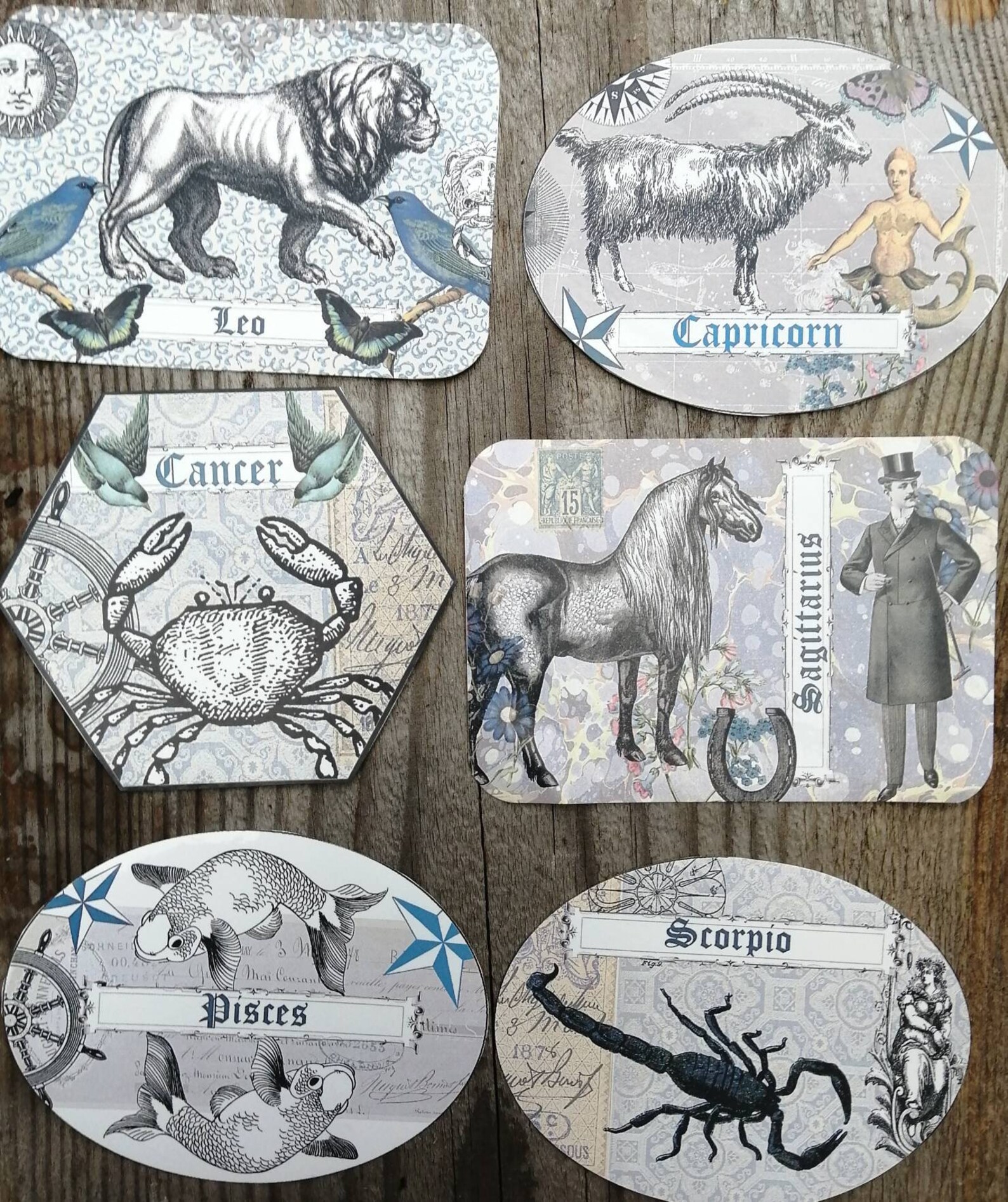 Zodiac Stickers and Tags Set - Etsy