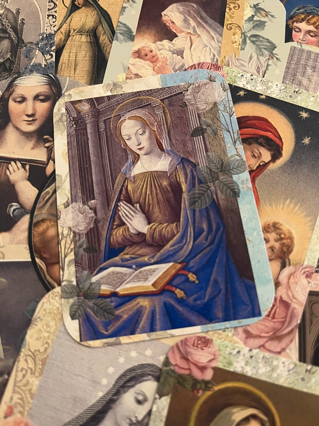 Religious Stickers. 17 Stickers With the Virgin Mary and Baby Jesus - Etsy