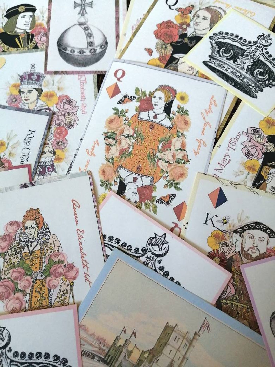 Royalty Stickers - Playing Card Design Royalty Stickers - Etsy