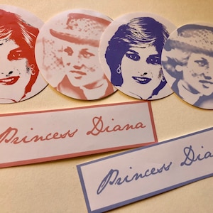 Lady Diana Stickers. Princess Diana Stickers - Etsy