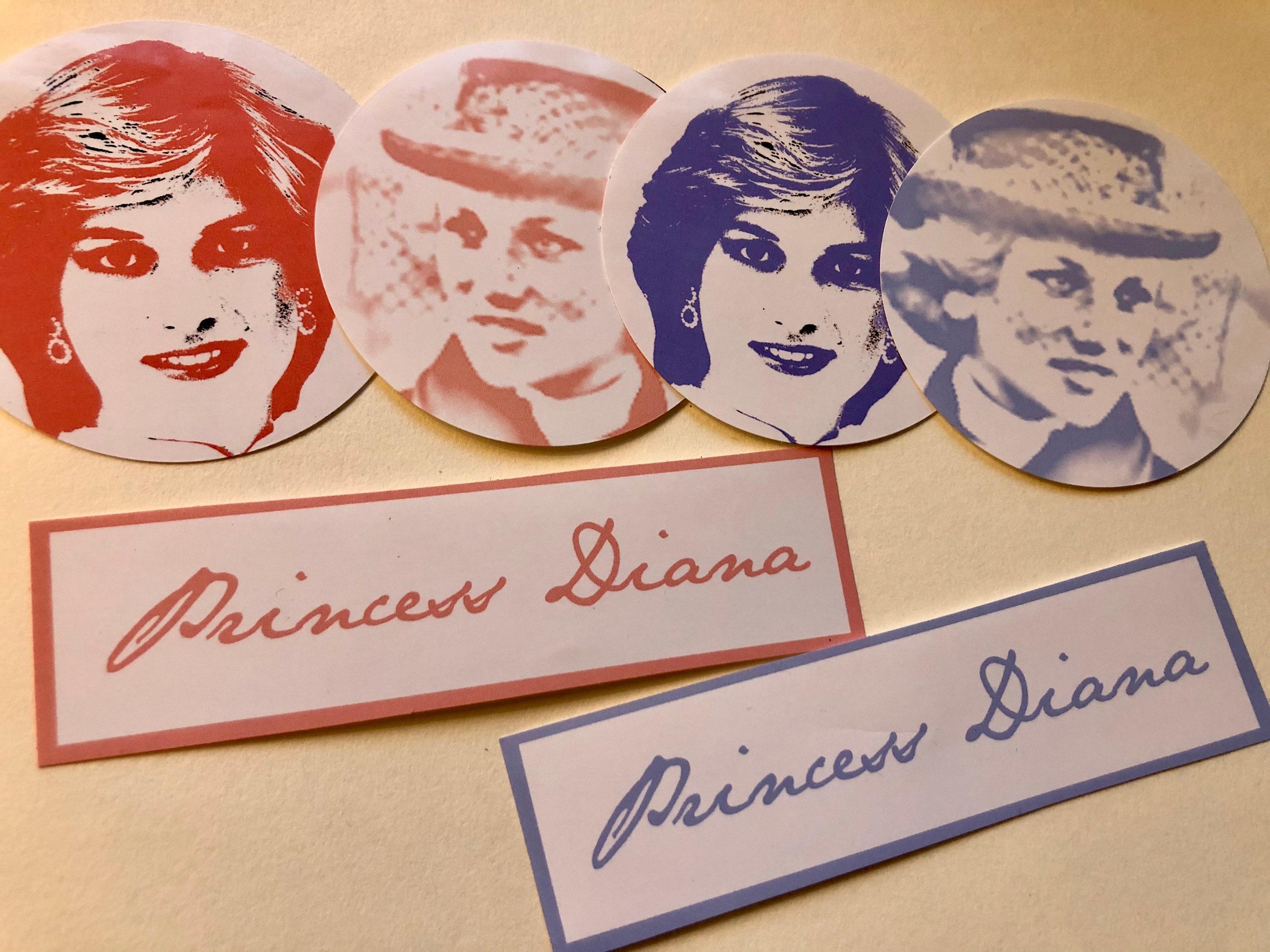 Lady Diana Stickers. Princess Diana Stickers - Etsy