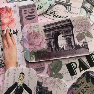 Paris Stickers. Pretty Vintage Style Paris Stickers for Your Journal ...