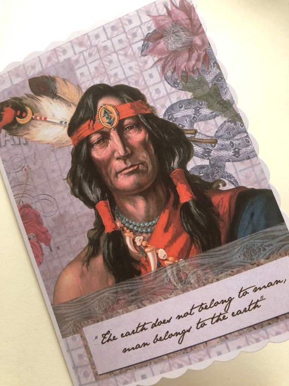 Native American Indian Card