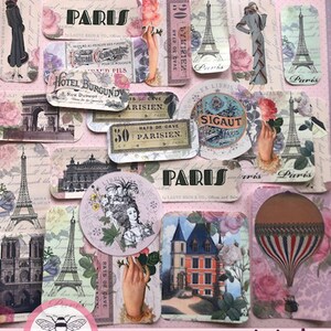 Paris Stickers. Pretty Vintage Style Paris Stickers for Your Journal ...