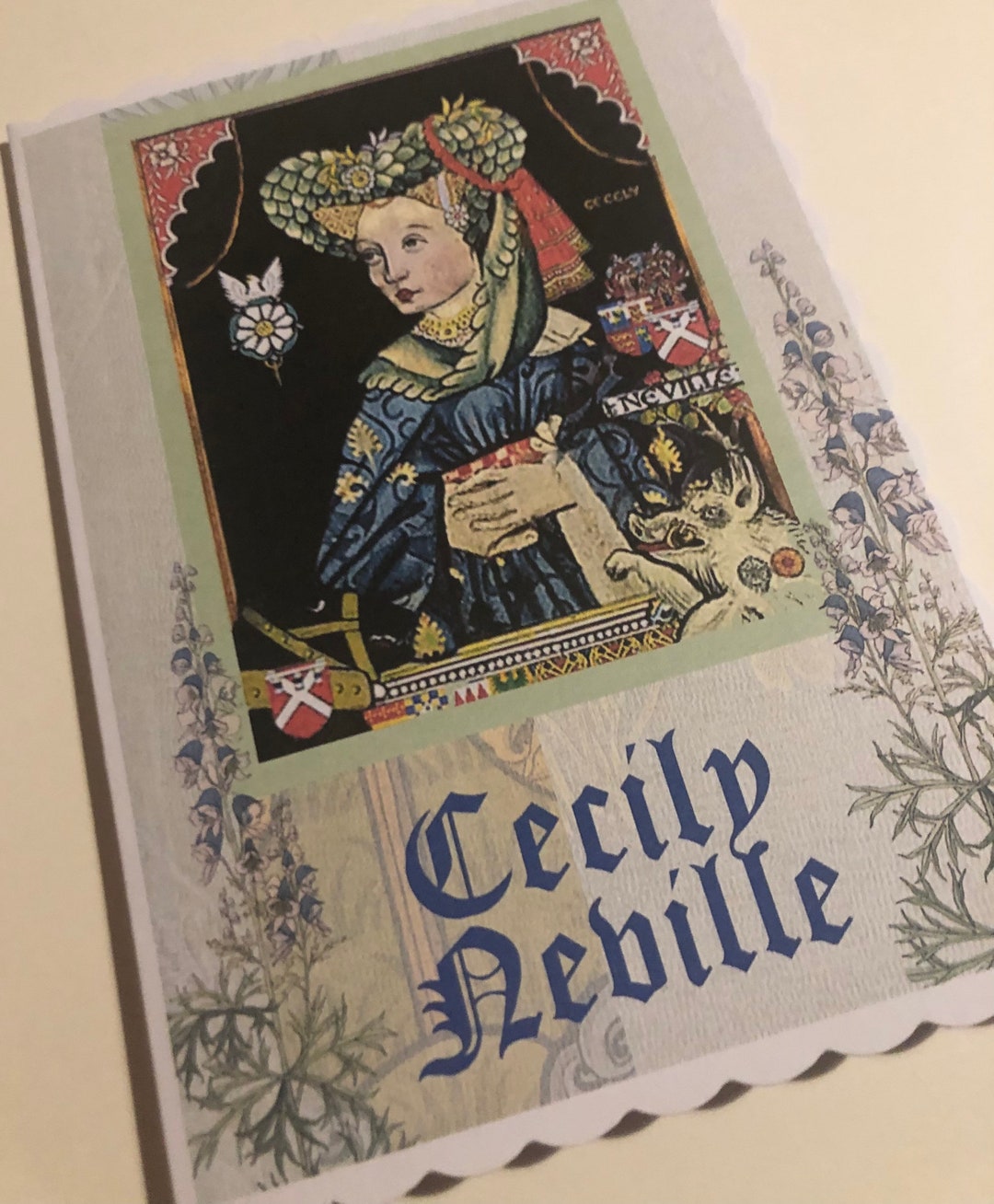 Cecily Neville Greetings Card. Cecily Neville Duchess of York Card - Etsy