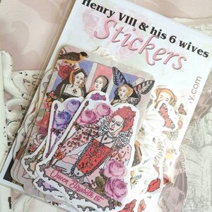 Henry VIII Stickers, Anne Boleyn, Tudor, Catherine of Aragon, Jane ...