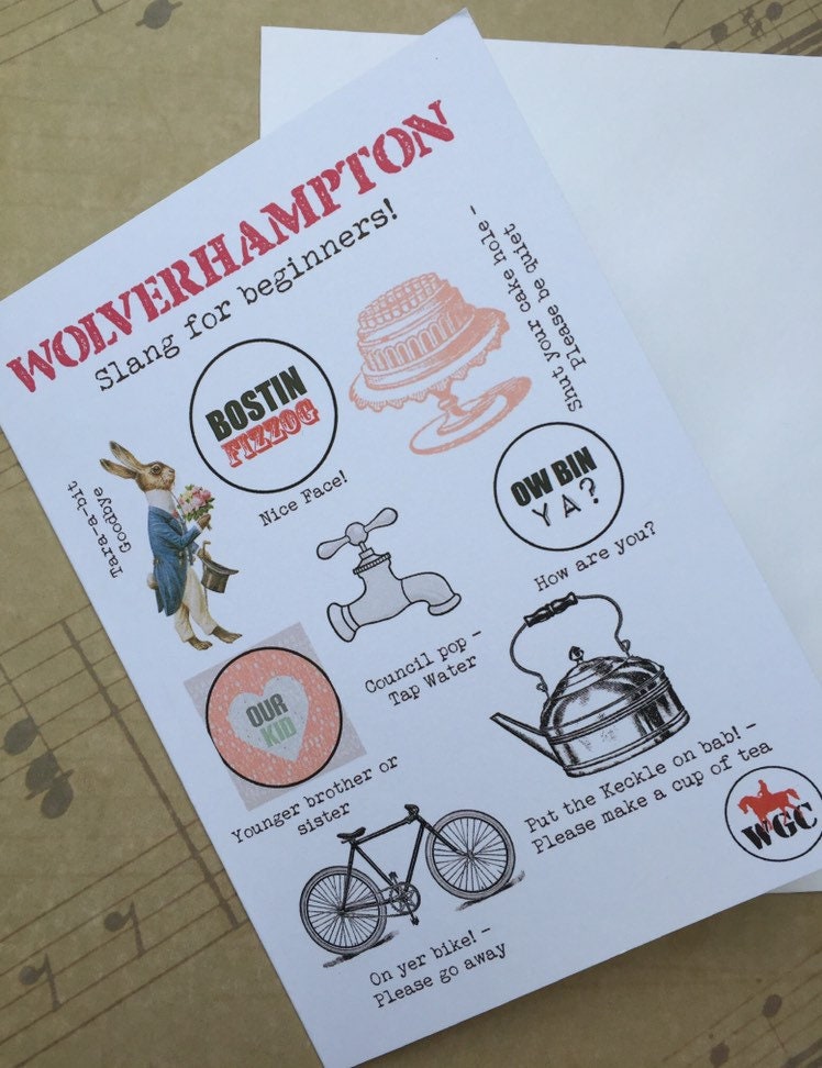 Wolverhampton Card, Slang for Beginners Card, You Will Get the Hang of ...