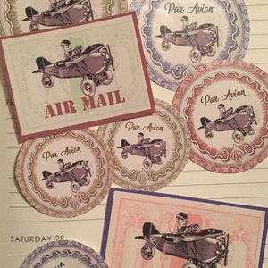 Air Mail Stickers - 20 Stickers in Total - Etsy