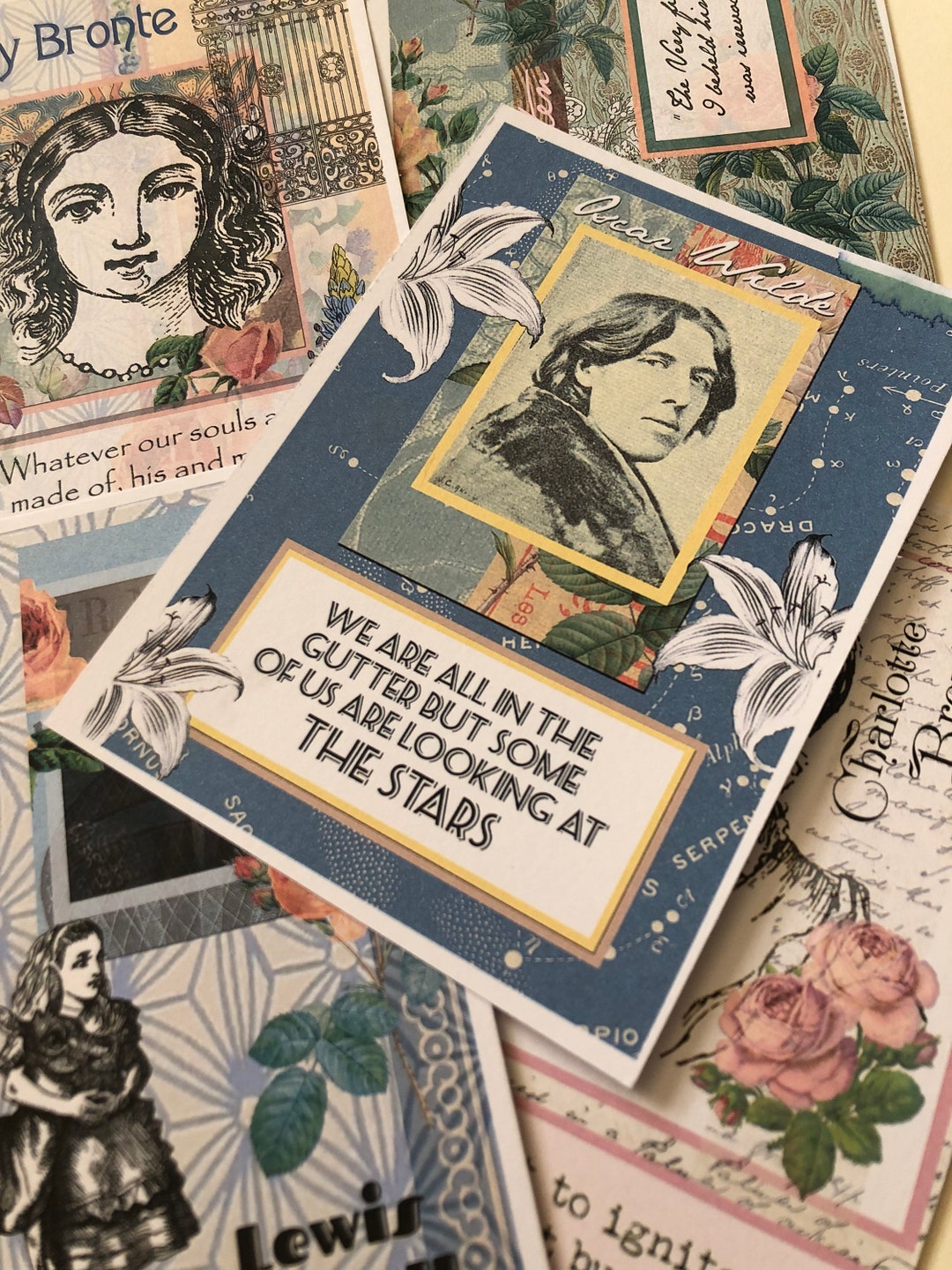 Author Postcards. Five Postcards With Famous Authors - Etsy