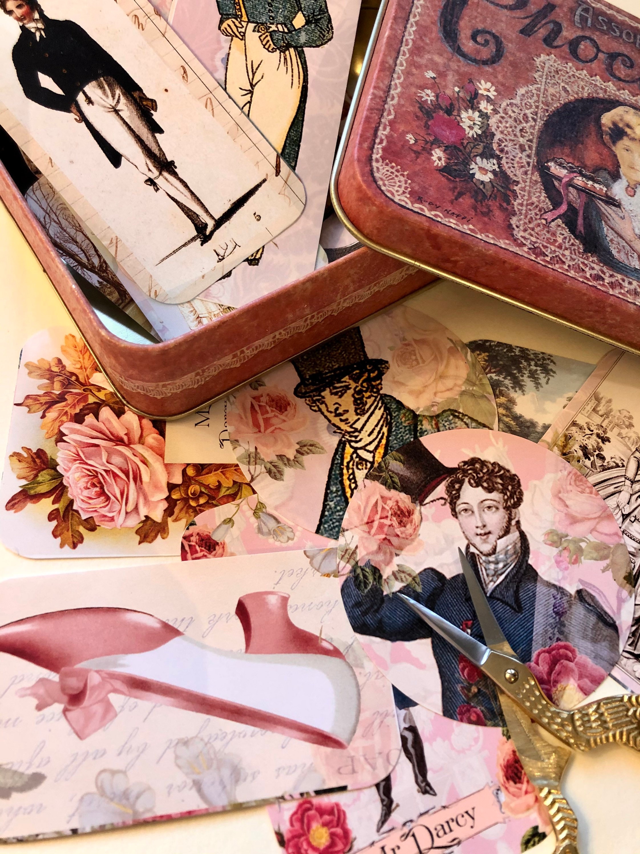 Jane Austen Stickers Featuring Mr Darcy and Elizabeth Bennet. | Etsy