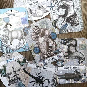 Zodiac Stickers and Tags Set - Etsy
