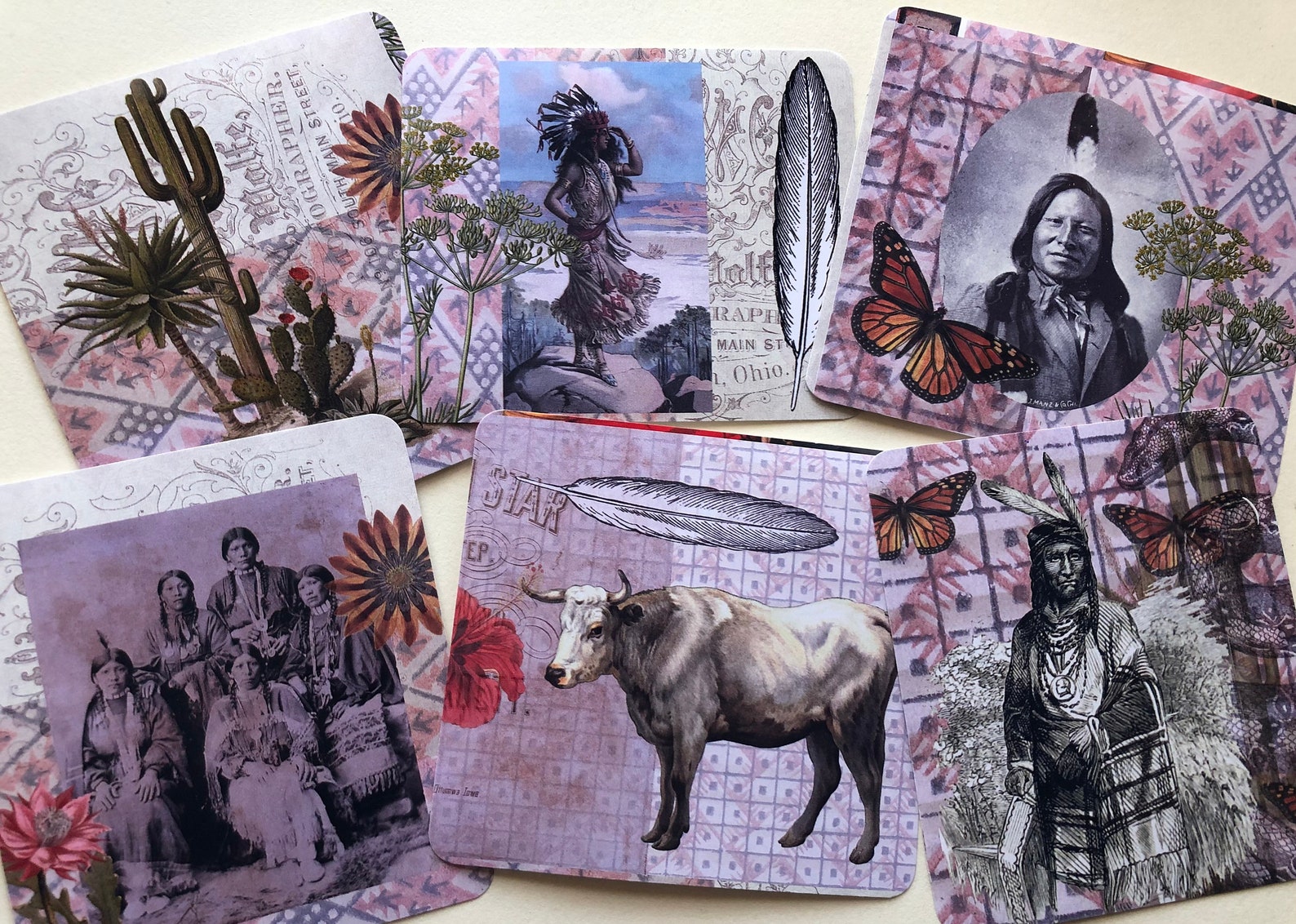 Native American Indian Stickers. Beautiful Vintage Style - Etsy UK
