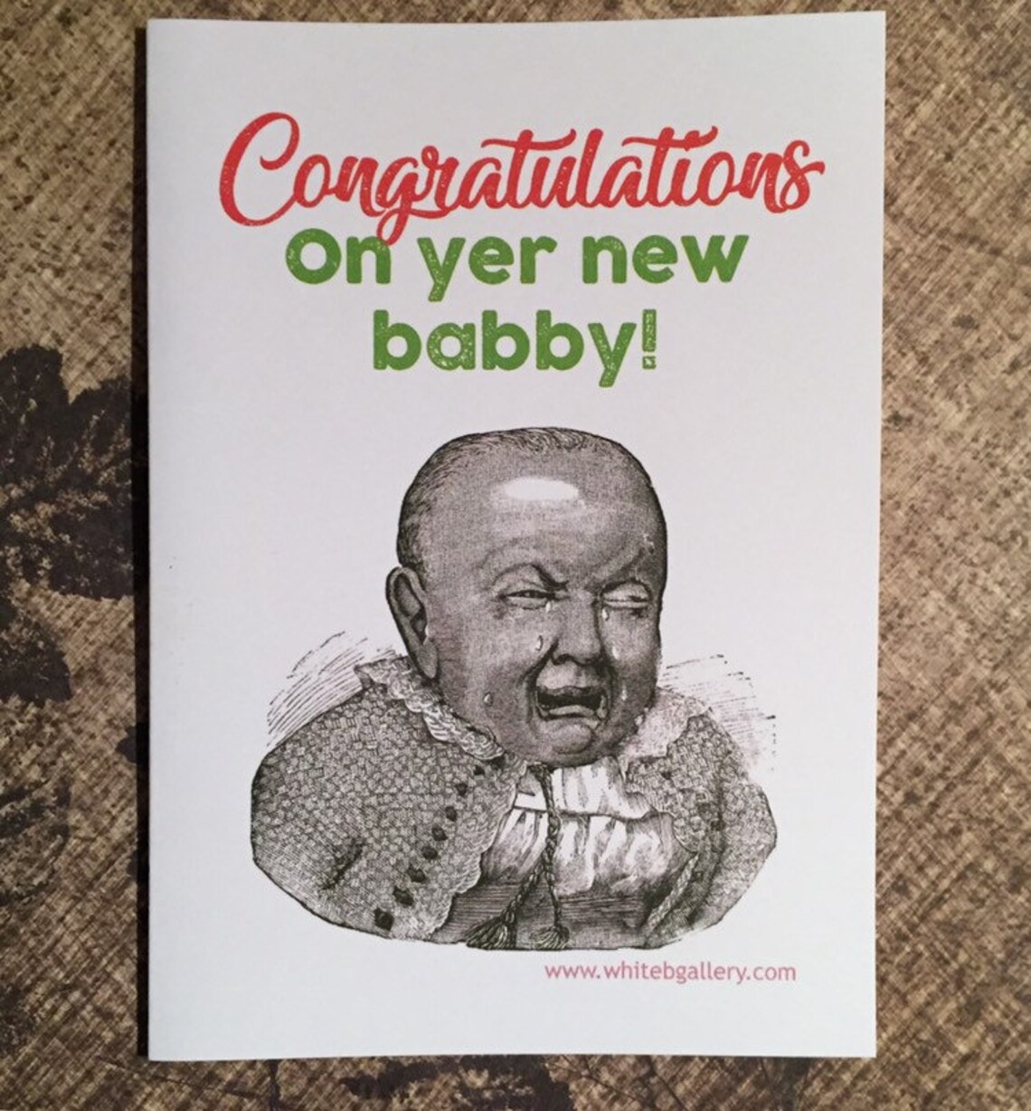 Black Country - Wolverhampton Slang Baby Card, Congratulations on Yer ...