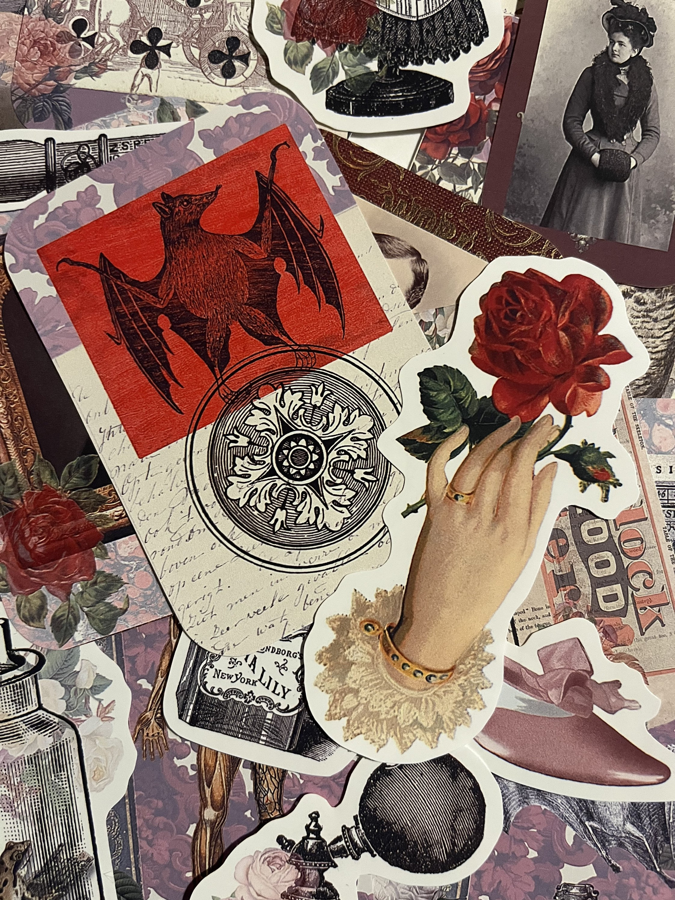 Vampire Sticker Set. Victorian Style Dracula Stickers. Bram - Etsy UK