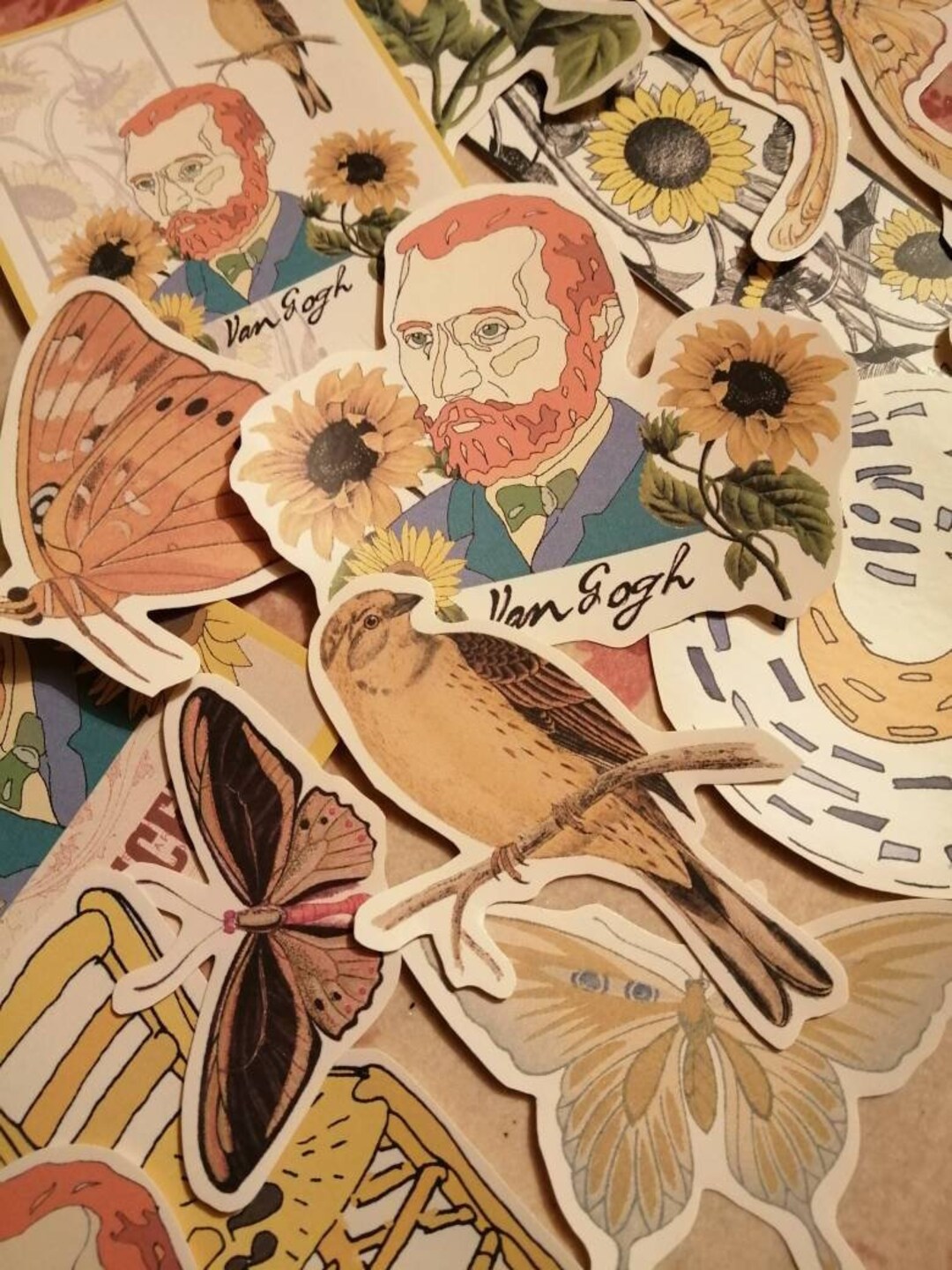 Stickers, Van Gogh Stickers for Your Journal, Laptop, Scrapbook and ...