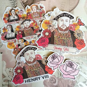Henry VIII Stickers, Anne Boleyn, Tudor, Catherine of Aragon, Jane ...