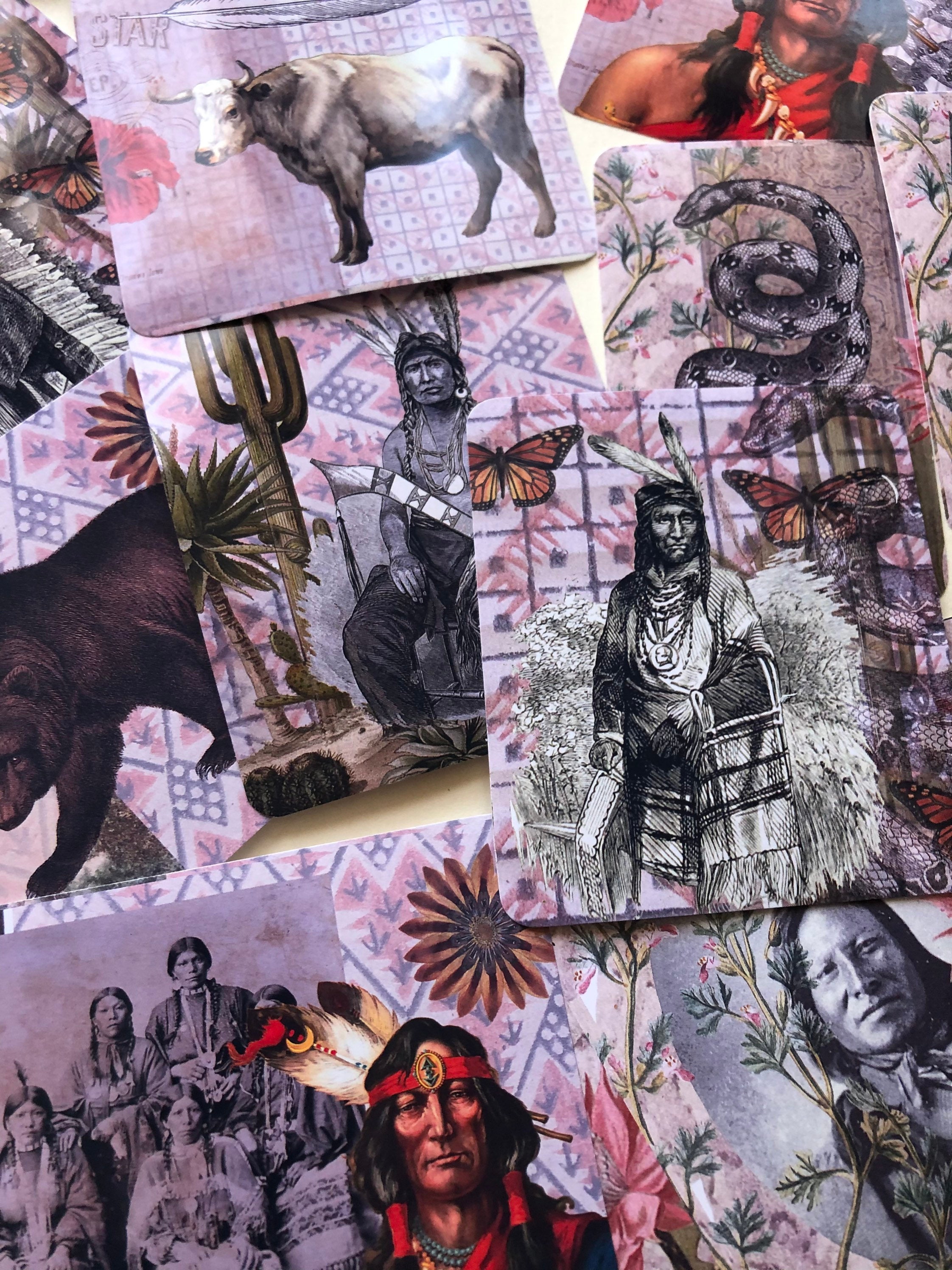 Native American Indian Stickers. Beautiful Vintage Style - Etsy UK