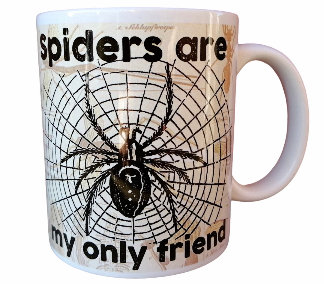 Spider Mug. Spiders Are My Only Friend Mug - Etsy