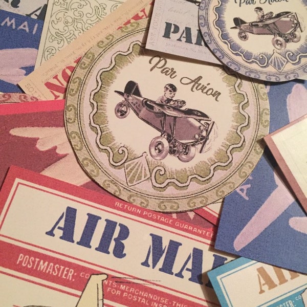 Air Mail Stickers - Etsy