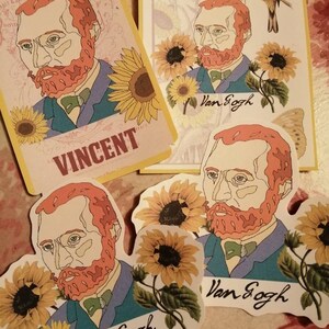 Stickers, Van Gogh Stickers for Your Journal, Laptop, Scrapbook and ...