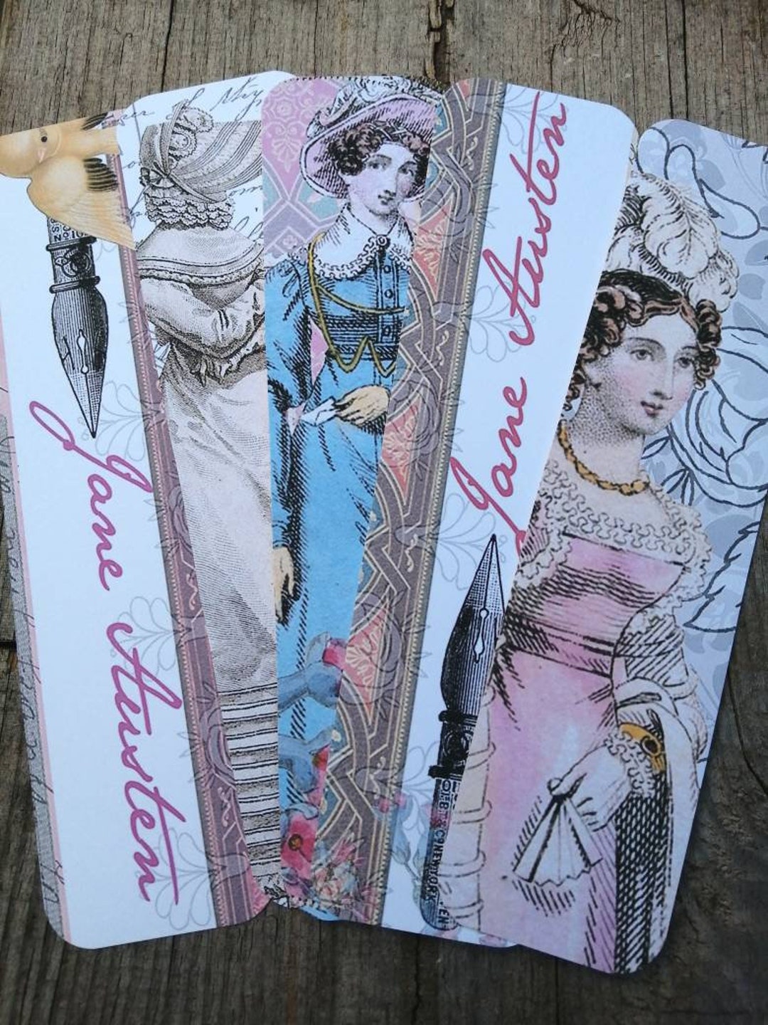 Jane Austen Bookmarks - Etsy UK