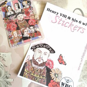 Henry VIII Stickers, Anne Boleyn, Tudor, Catherine of Aragon, Jane ...