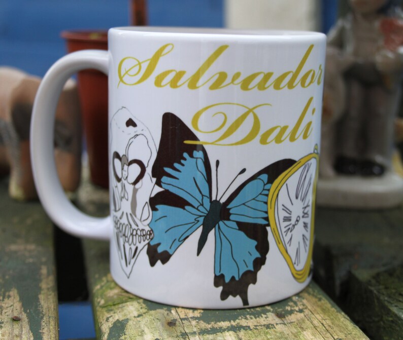 Salvador Dali Mug With Clocks and Butterflies - Etsy UK