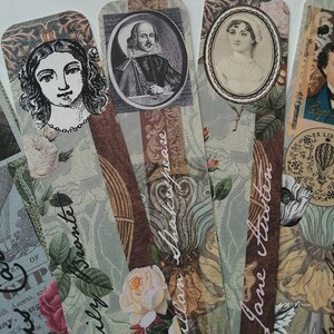 Author Bookmarks - 10 Bookmarks Featuring Classic Novelists. - Etsy UK