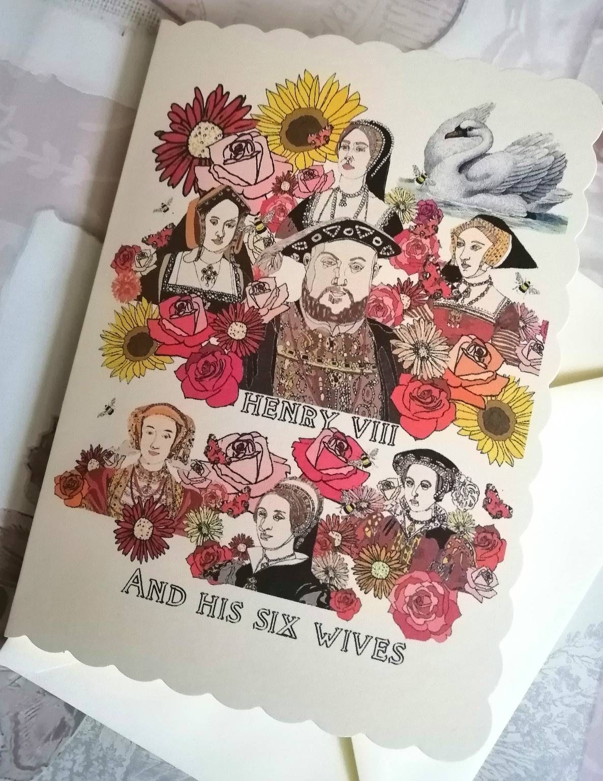 Henry VIII and His Six Wives Greeting Featuring Catherine of Aragon ...