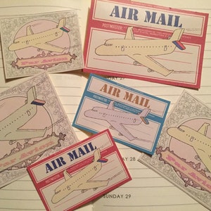 Air Mail Stickers - 20 Stickers in Total - Etsy