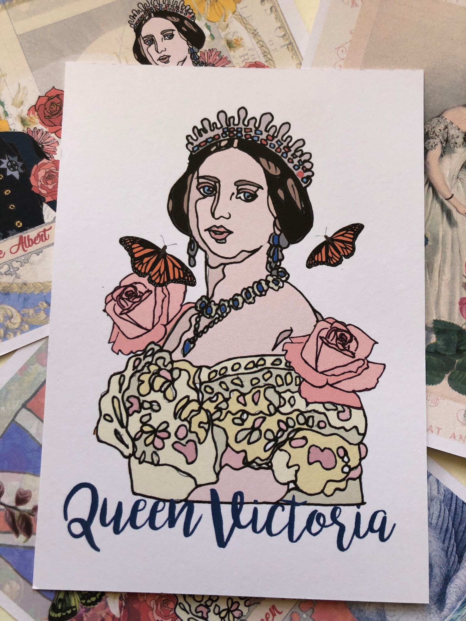 Queen Victoria Postcards. Illustrated Postcards of the English - Etsy UK