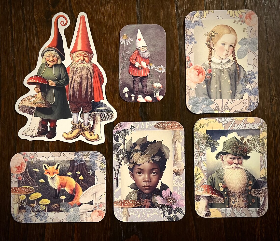 Forest Folk Stickers. Woodland Style Stickers. 17 Stickers With a ...