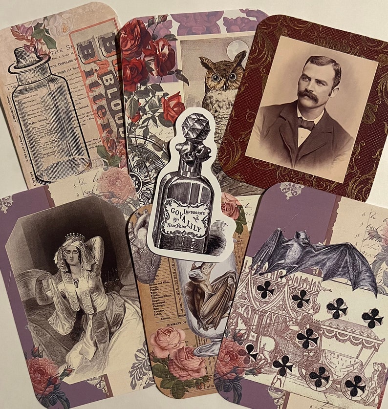 Vampire Sticker Set. Victorian Style Dracula Stickers. Bram - Etsy