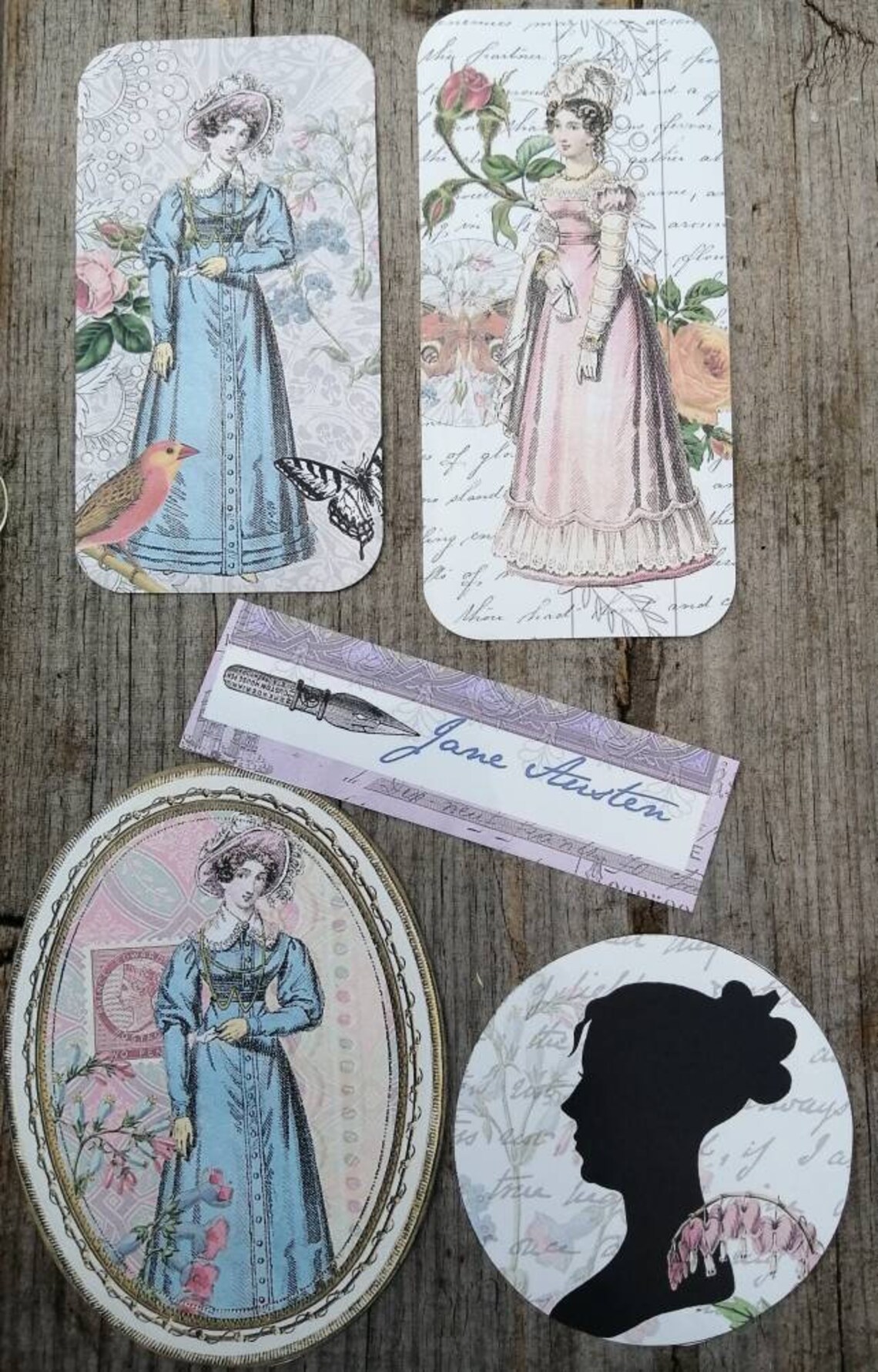 Jane Austen stickers pride and prejudice stickers for your | Etsy