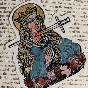 Medieval Manuscript Stickers. Knights and Religious Medieval Historical ...