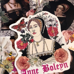 Anne Boleyn Stickers - Tudor Style Stickers - Etsy