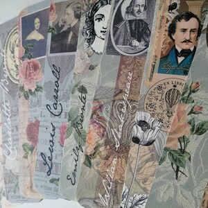 Author Bookmarks - 10 Bookmarks Featuring Classic Novelists. - Etsy UK