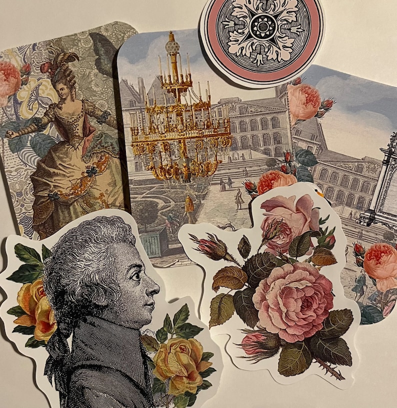 Baroque Stickers. Beautiful Baroque Style Stickers With Floral - Etsy