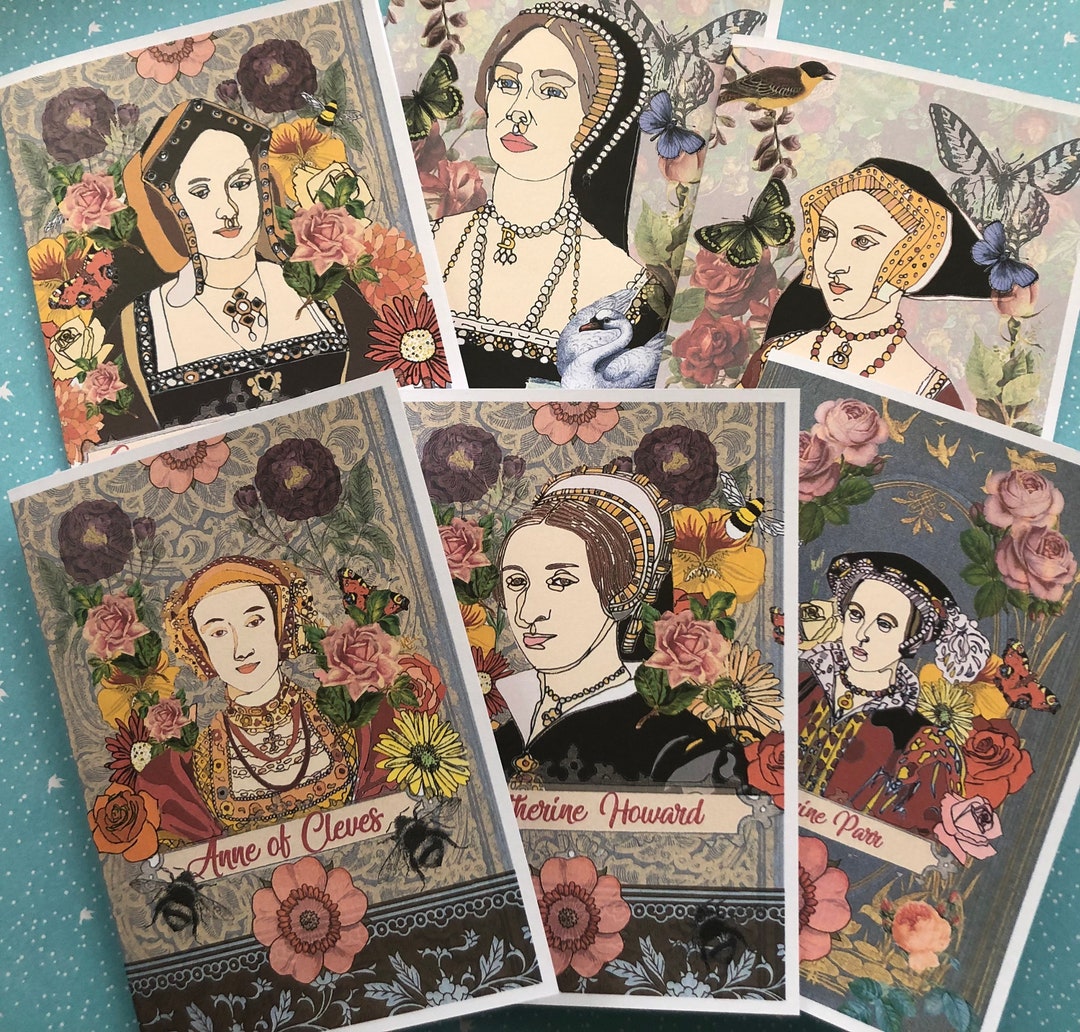 Henry VIII and His Six Wives Card Set. 8 Cards Featuring Henry VIII and ...