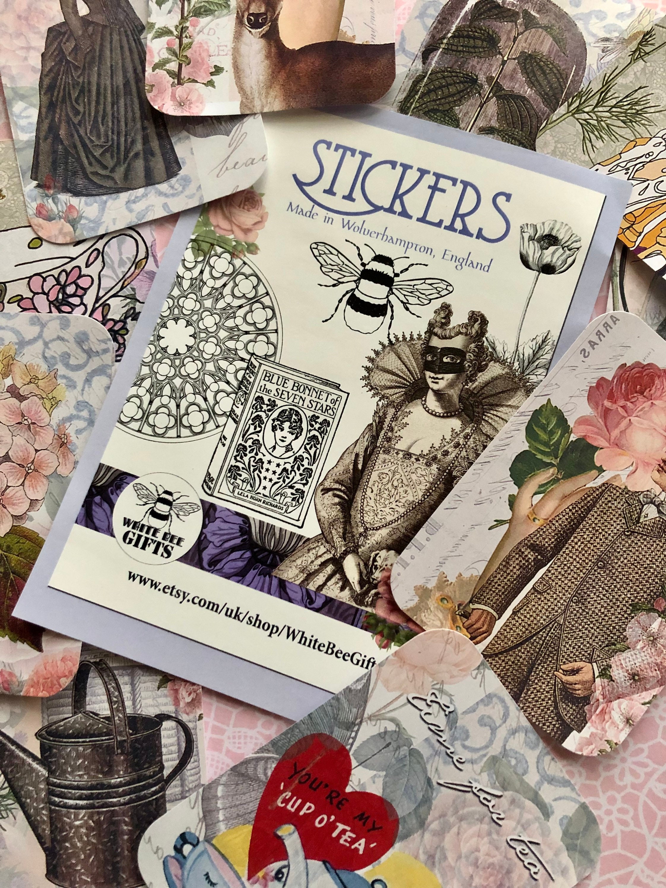 British Culture Stickers, Anglophile Scrapbook Decals, Handmade - Etsy UK