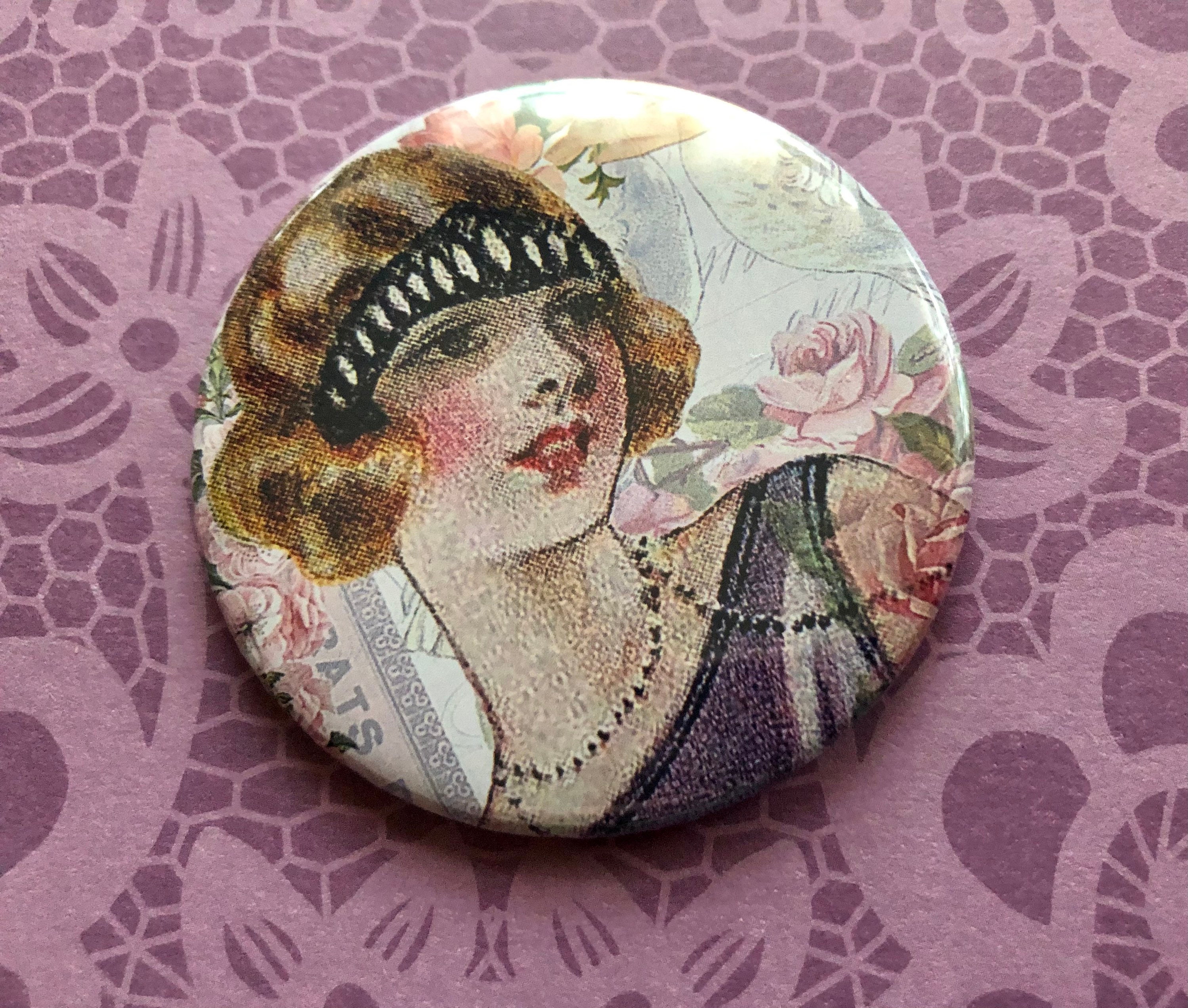 1920s Style Badge. Vintage Style Pretty Badge With a 1920s Lady - Etsy