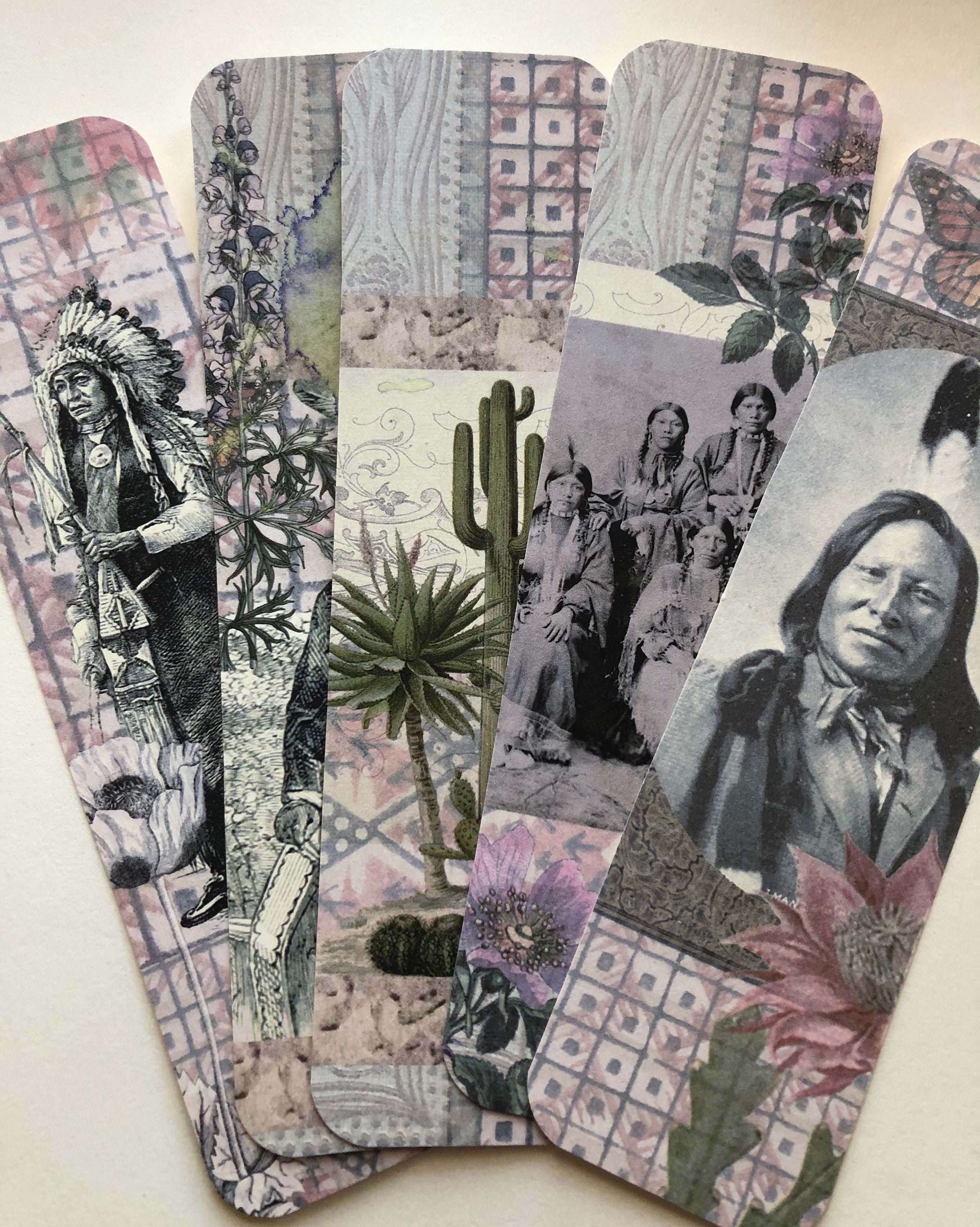 Native American Indian Bookmarks. Vintage Inspired Bookmarks | Etsy